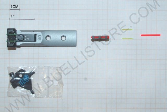 lpa txt serie di tacca di mira e mirino in fibra ottica per revolver ...